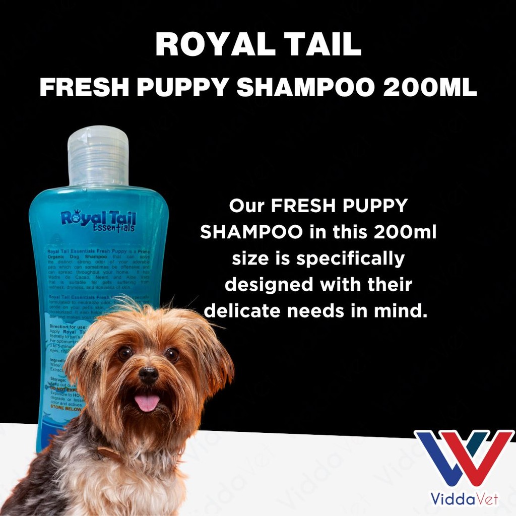 Royal Tail Fresh Puppy Natural Dog Shampoo for Itchy Skin 200ml ...