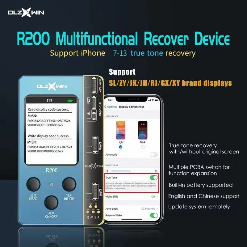 DL R200 primary color repair codec For X-11-12-13-14 Pro battery ...