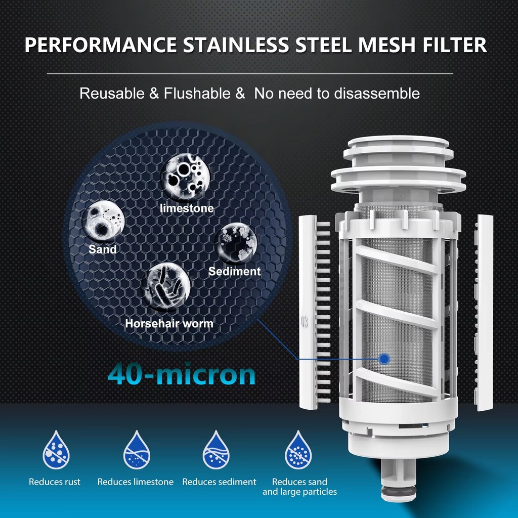 ALTHY PRE-AUTO1 Automatic Flushing Backwash Prefilter Spin Down ...