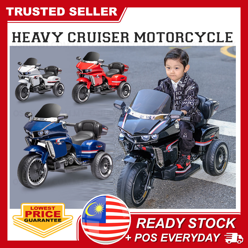 HEAVY CRUISER MOTORCYCLE Electric Ride On Motor Rechargeable electronic ...