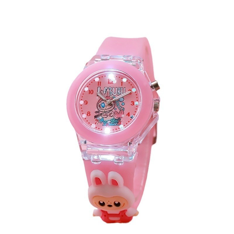 LABUBU Children's Luminous Watch LABUBU Kids Watch with Doll Waterproof ...