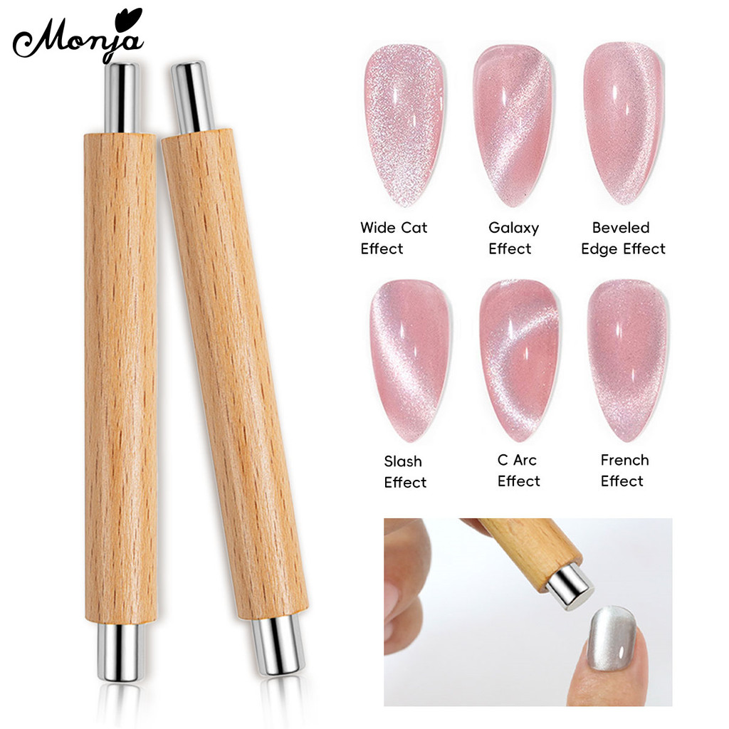Monja Small Magic Wand Nail Art Magnet Stick Double Head Magnetic Rod ...