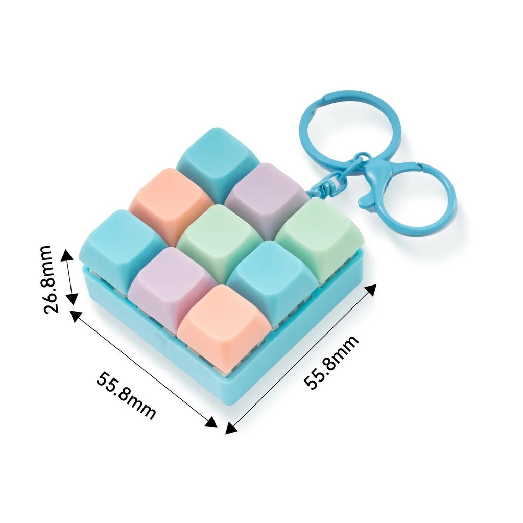 9-key keyboard key fidget toys party stress relief DIY button simulated ...