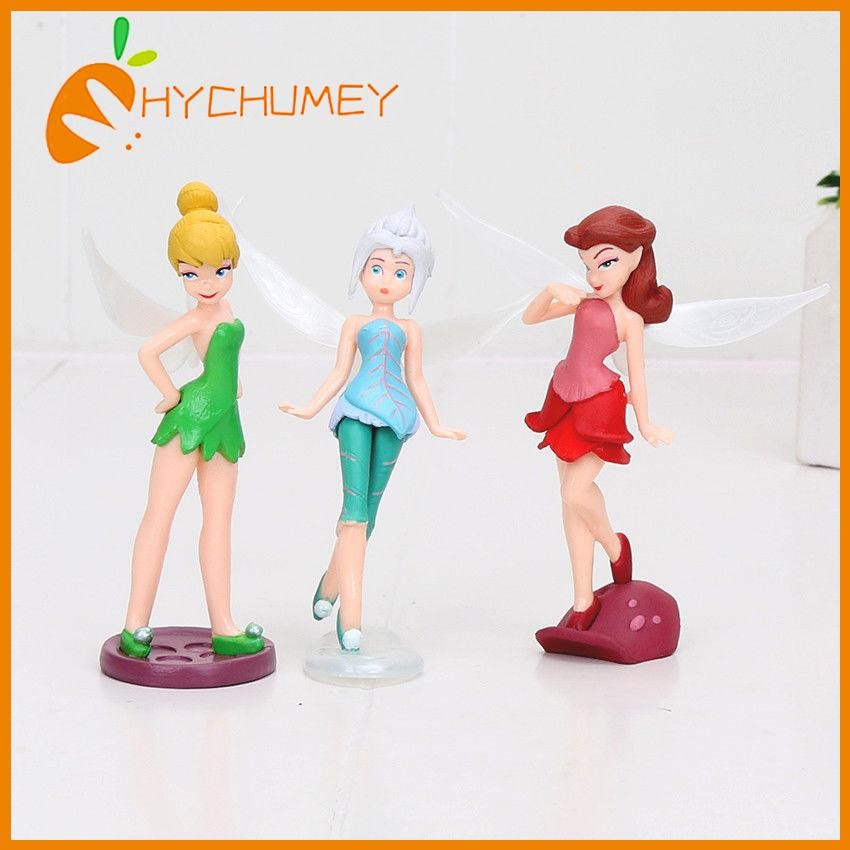 Adorable Tinkerbell Pvc Fairy Action Figures Set For Kids In Colors ...