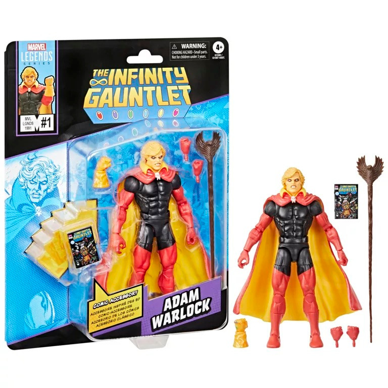 Hasbro Marvel Legends Card The Infinity Gauntlet Adam Warlock 6 Inches ...