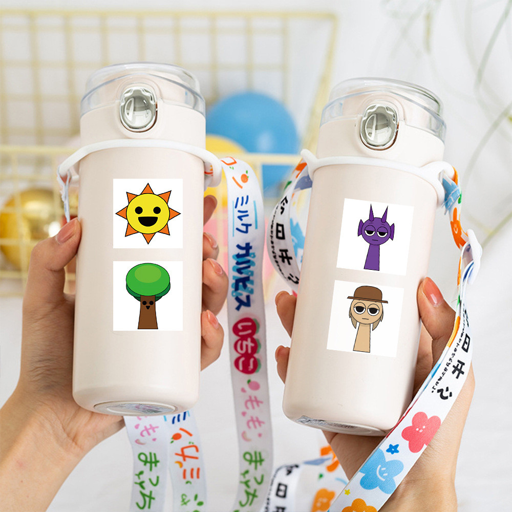 500pcs/roll Sprunki Sticker Cartoon Sticker Sealing Film Adhesive Tape ...