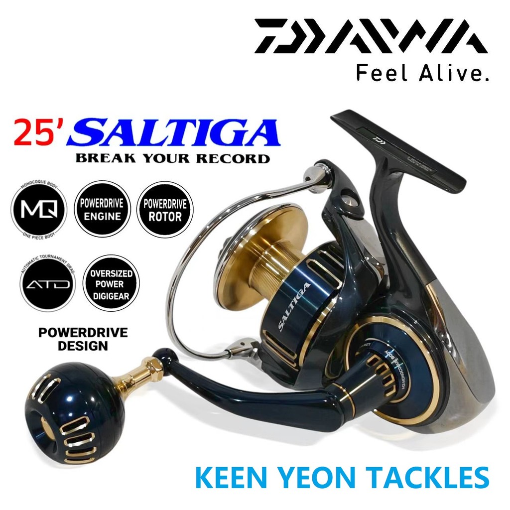 DAIWA 2025' SALTIGA / 2020' SALTIGA (G) FISHING REEL (SPINNING) | Shopee Malaysia