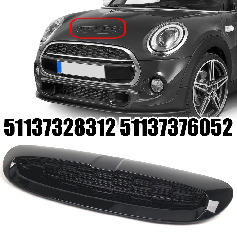[MY]For MINI Cooper F54 F55 F56 F57 Gloss Black Bonnet Scoop Air Vent ...