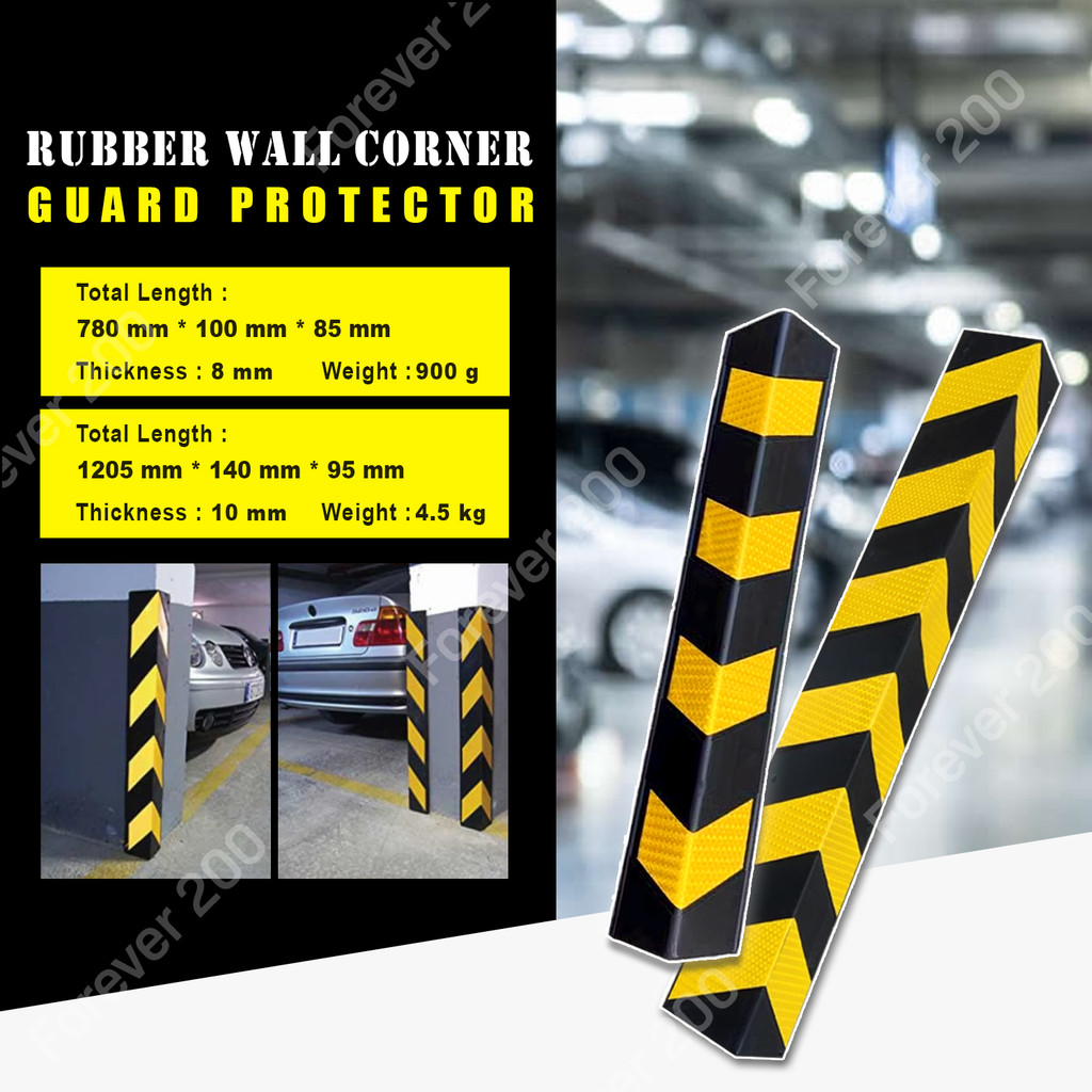 Traffic Safety Rubber Wall Corner Guard Protector Car Parking Pole ...