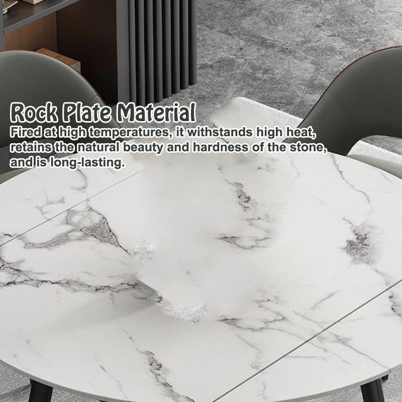 Sancy Sintered Stone Folding Table Dining Table Household Simple Living ...