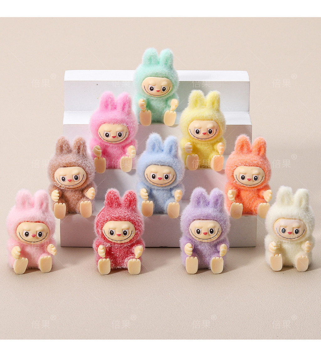 Mini LABUBU Doll Pendant, 10 PCS LABUBU Desktop Ornaments, Creative ...