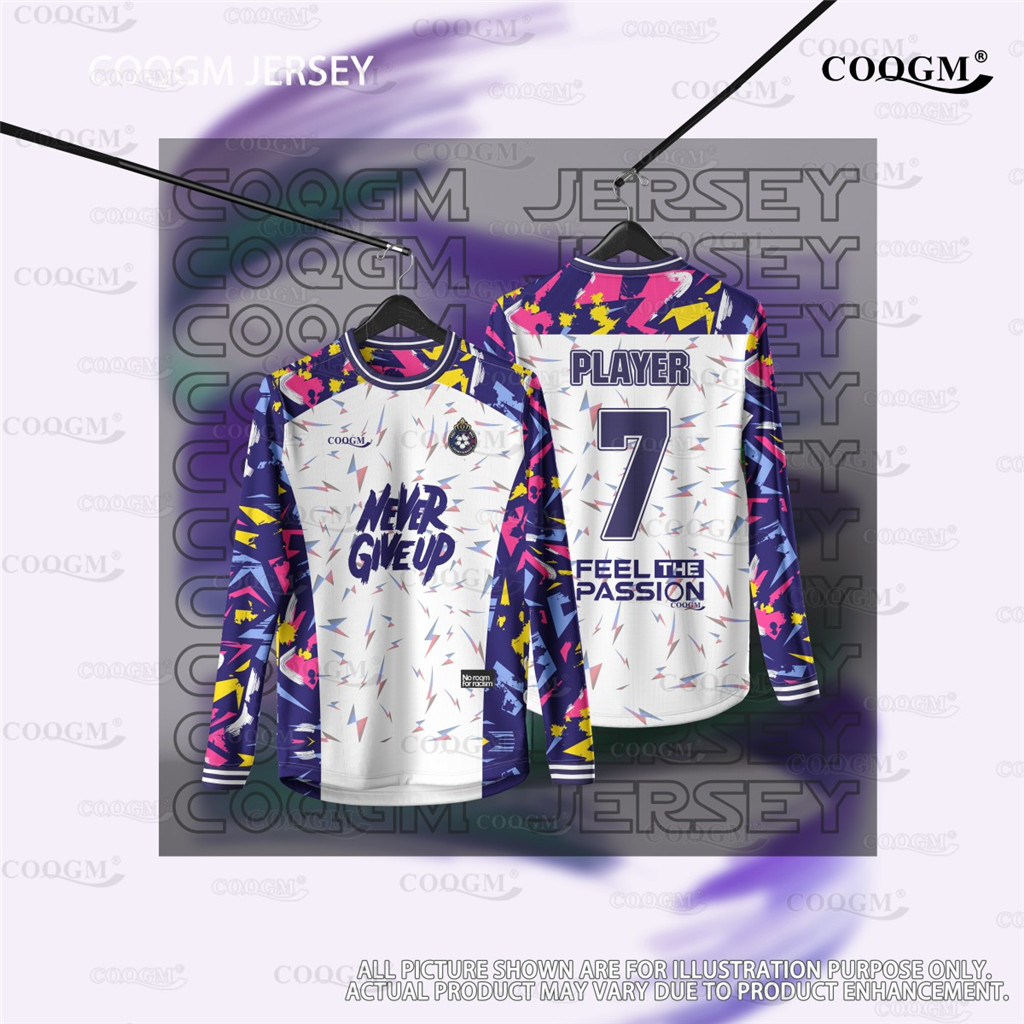 【FAST RESPONSE】COQGM Original - Futsal Jersey Custom Name Long Sleeves ...