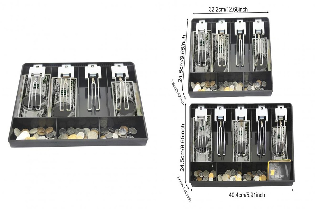 angeyong Multi-compartment Money Holder Cash Holder with Dividers Multi ...