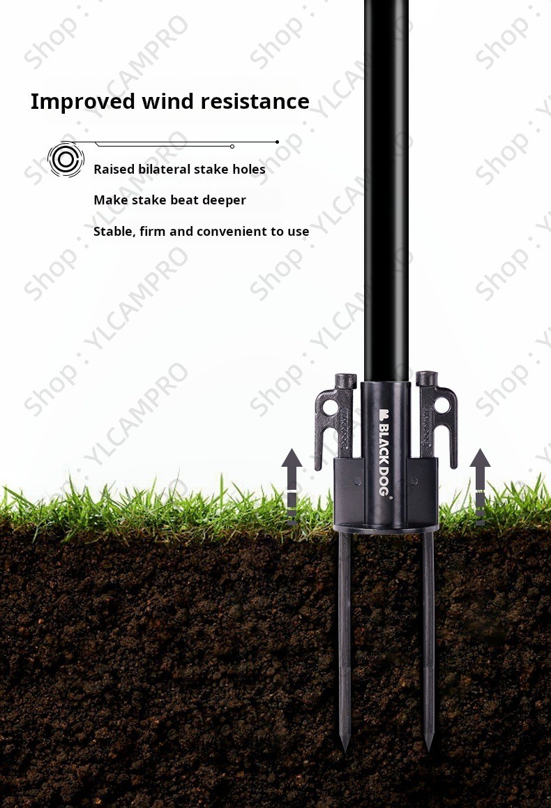 BLACKDOG Pole Holder Retainer Canopy Rod Camping Tent Awning pole ...