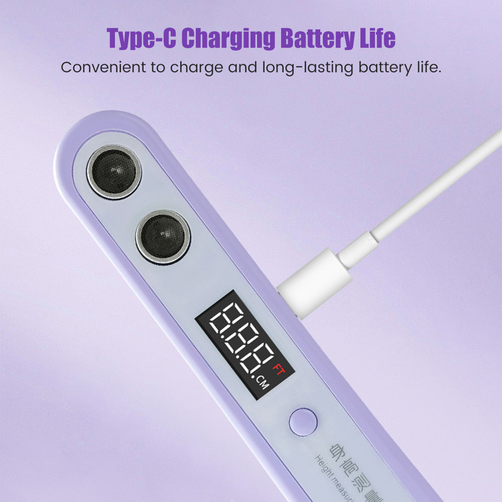 Ultrasonic Height Measuring Stadiometer Handheld Height Measuring Ruler ...