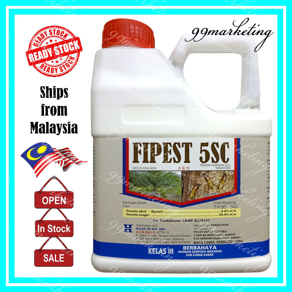 Halex Fipest 5SC 4L Racun Serangga Fipronil 5% Insecticide Anai-anai ...