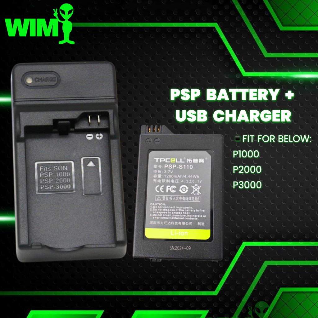 【MSIA STOK】BRAND NEW OEM PSP2000 PSP3000 PSP BATTERY P2K P3K 1200mAh ...