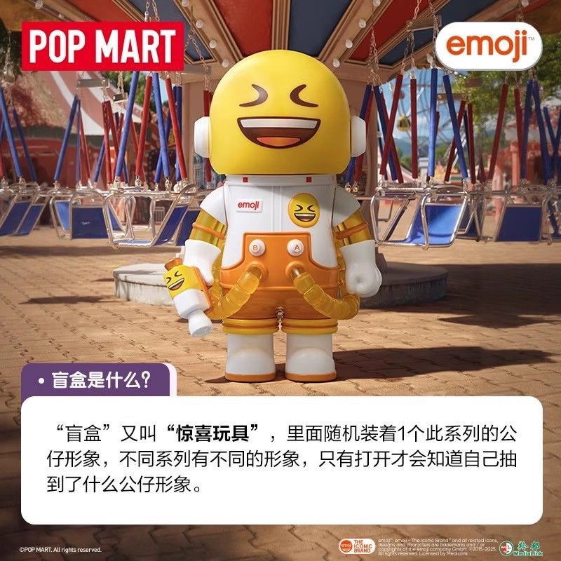 popmart Molly MEGA SPACE MOLLY 100% emoji Series Cute Figures Blind Box ...