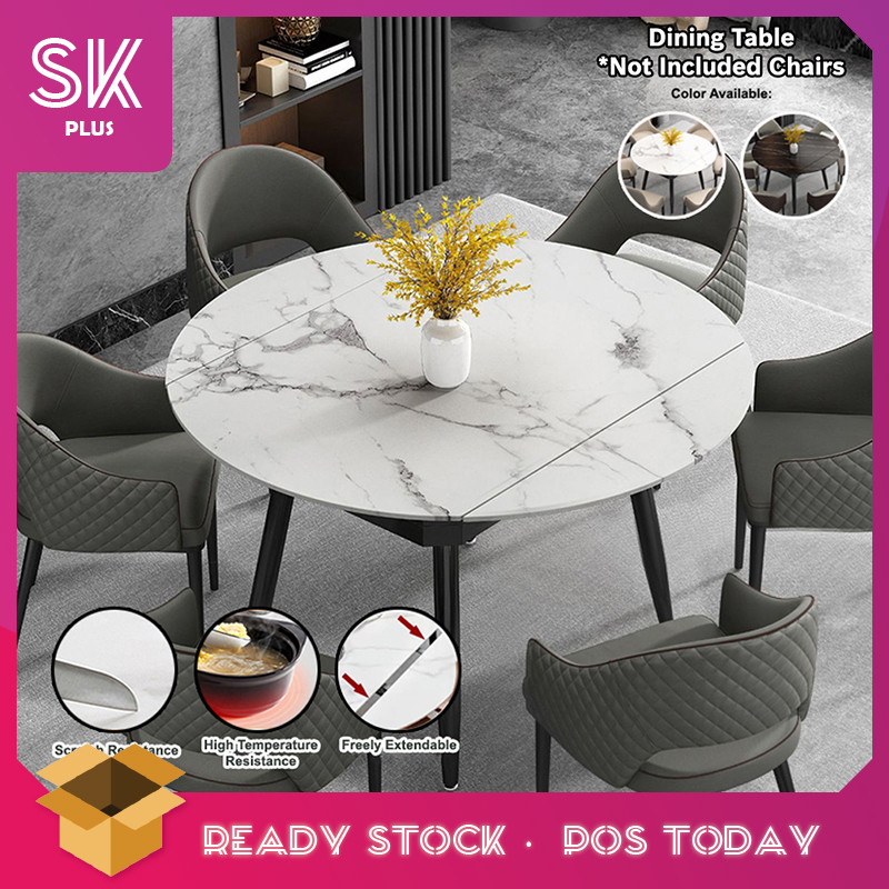 SKplus Sintered Stone Folding Table Dining Table Household Simple ...