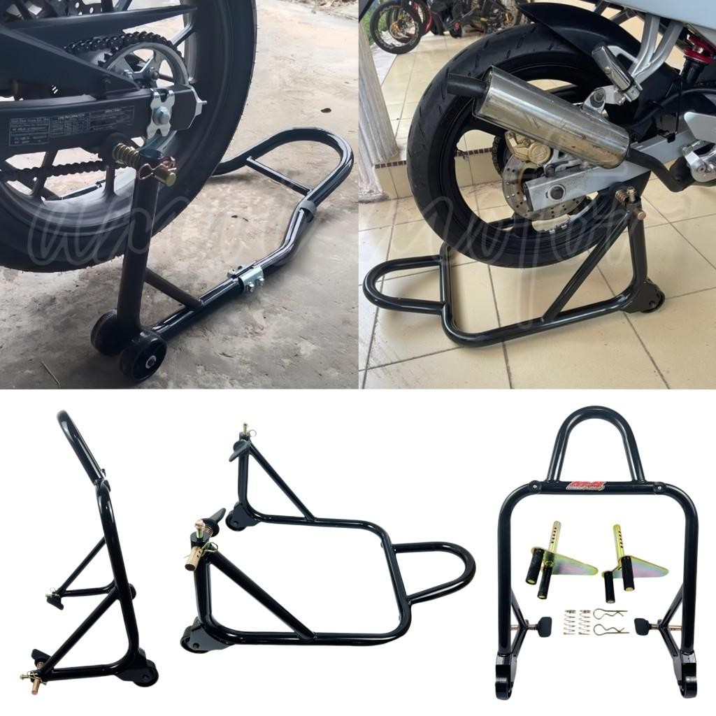 Universal Paddock Stand Front Rear 2 IN 1 Fromt Fork + Swing Arm Heavy ...