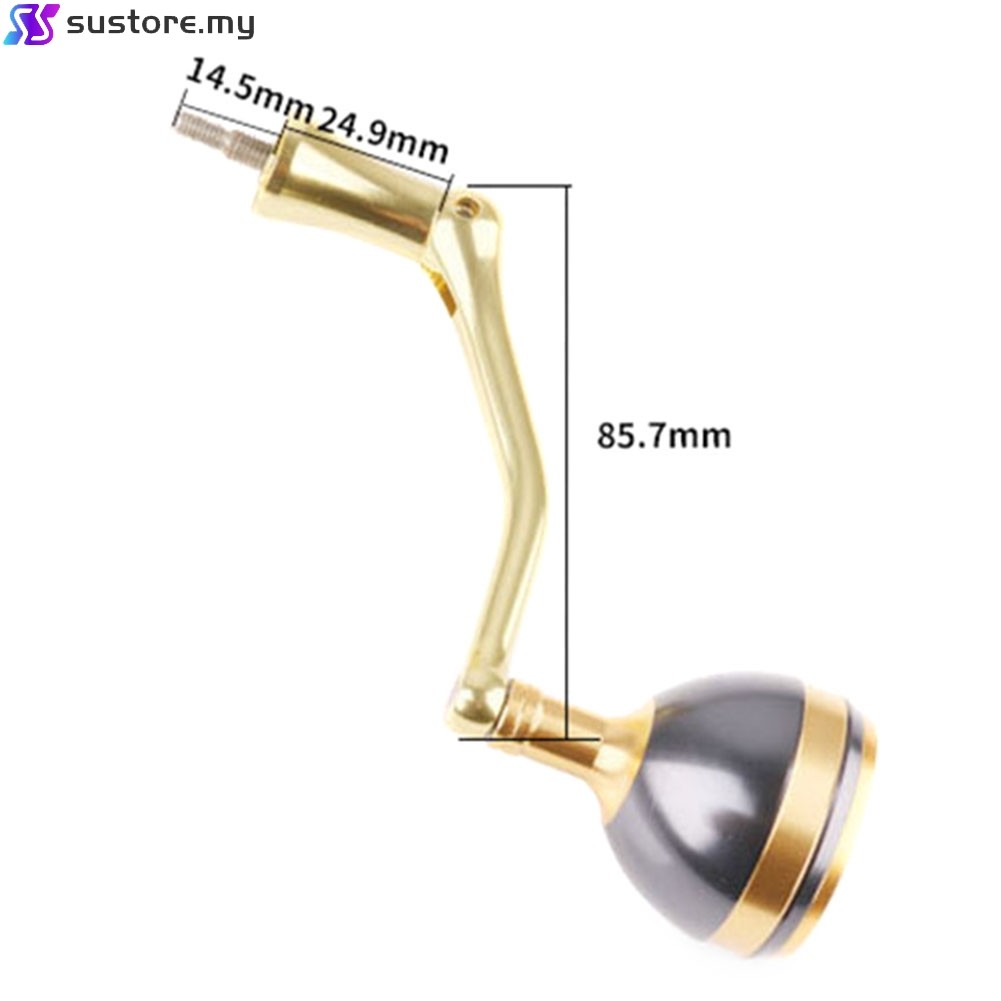 [Super]DIY Screw-in Metal Fishing Reel Rocking Handle Folding for Spinner Reel [Ready Stock ...