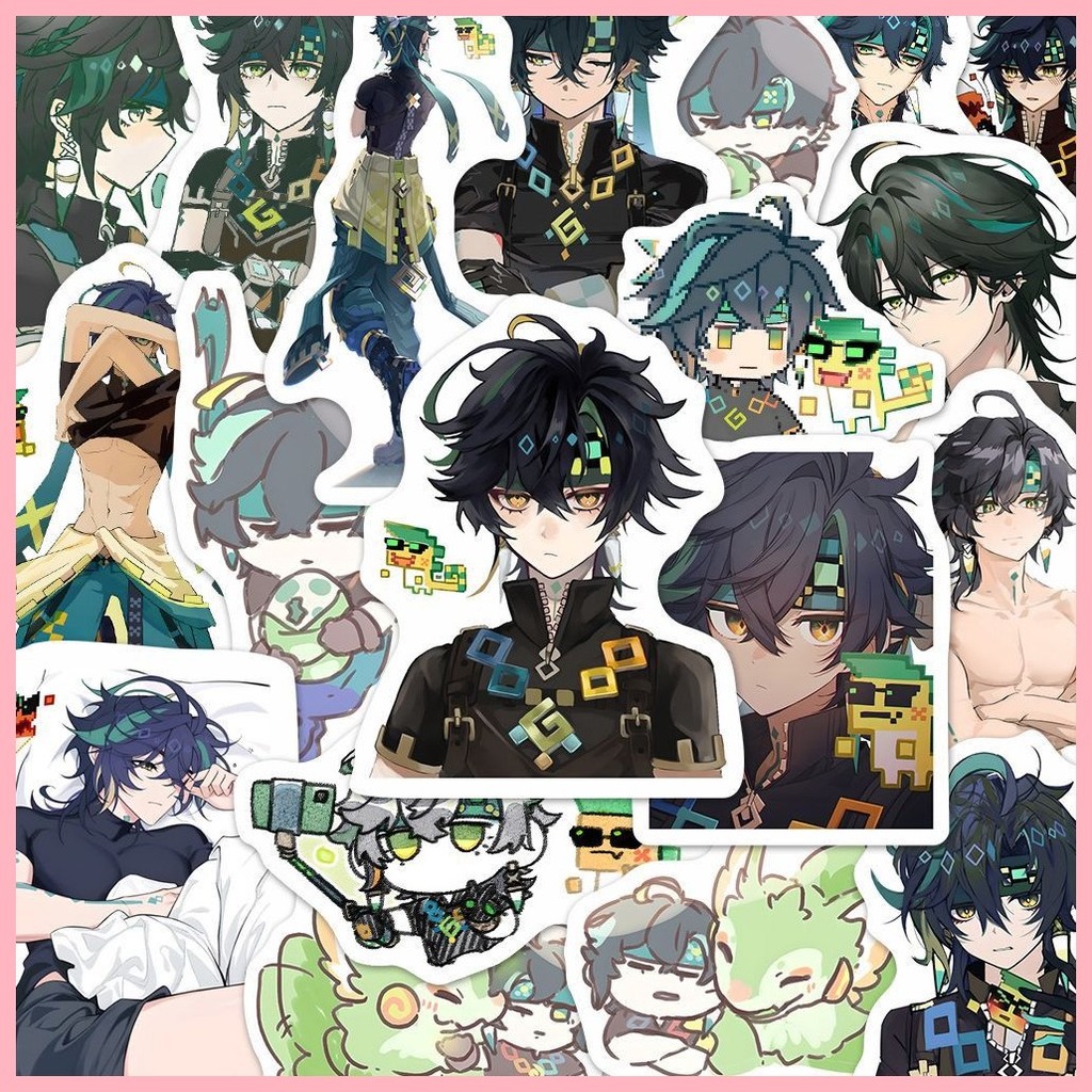 [GUYN] Stickers Genshin Impact (66 Sheets) Kinich Creative Genshin ...