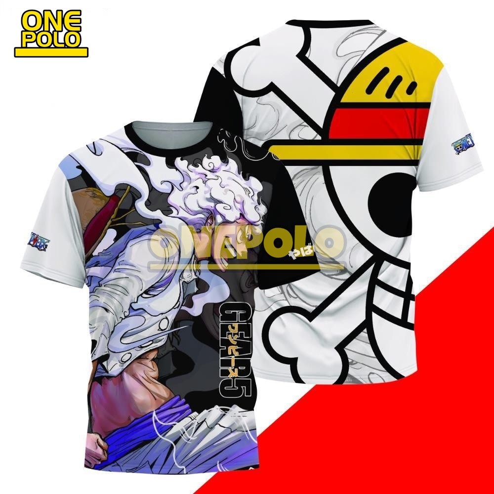 Onepolo One Piece Luffy 5th Gear Premium Full Bleed Anime T-Shirt Full ...