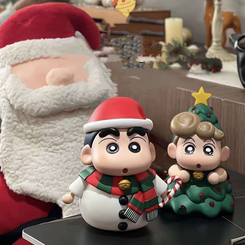 Christmas Crayon Shin Chan Cute Doll Snowman Shin Chan Christmas Trees ...