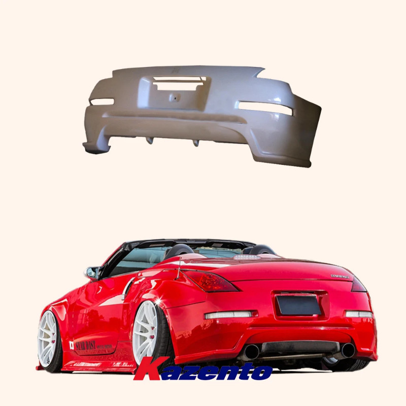 For Nissan Fairlady Z33 350Z DO Style Fiberglass Wide Body Rear Bumper ...