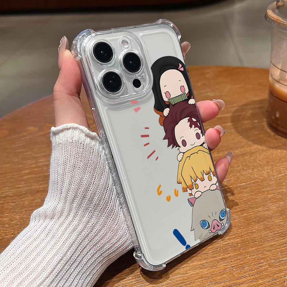 Cute Demon Slayer Casing for Samsung Galaxy S25 Edge S24 S23 S22 S21 ...