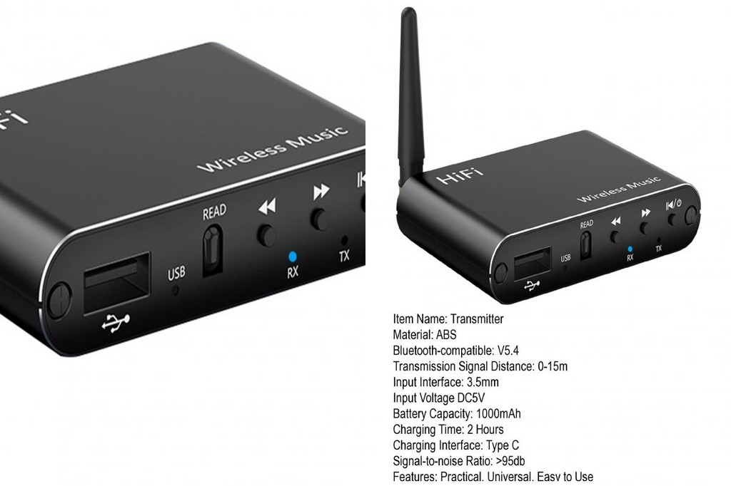 Converter Receiver Transmitter Wireless Bluetooth Transmitter Receiver for High-quality Audio ...