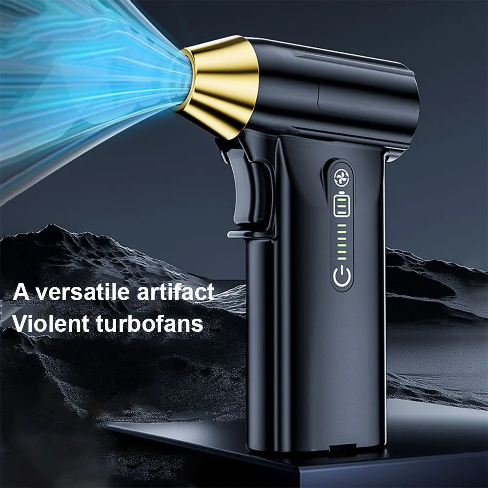 130000RPM Mini Turbo Jet Fan Brushless Motor 52M/s Wind Force 3-Speed ...