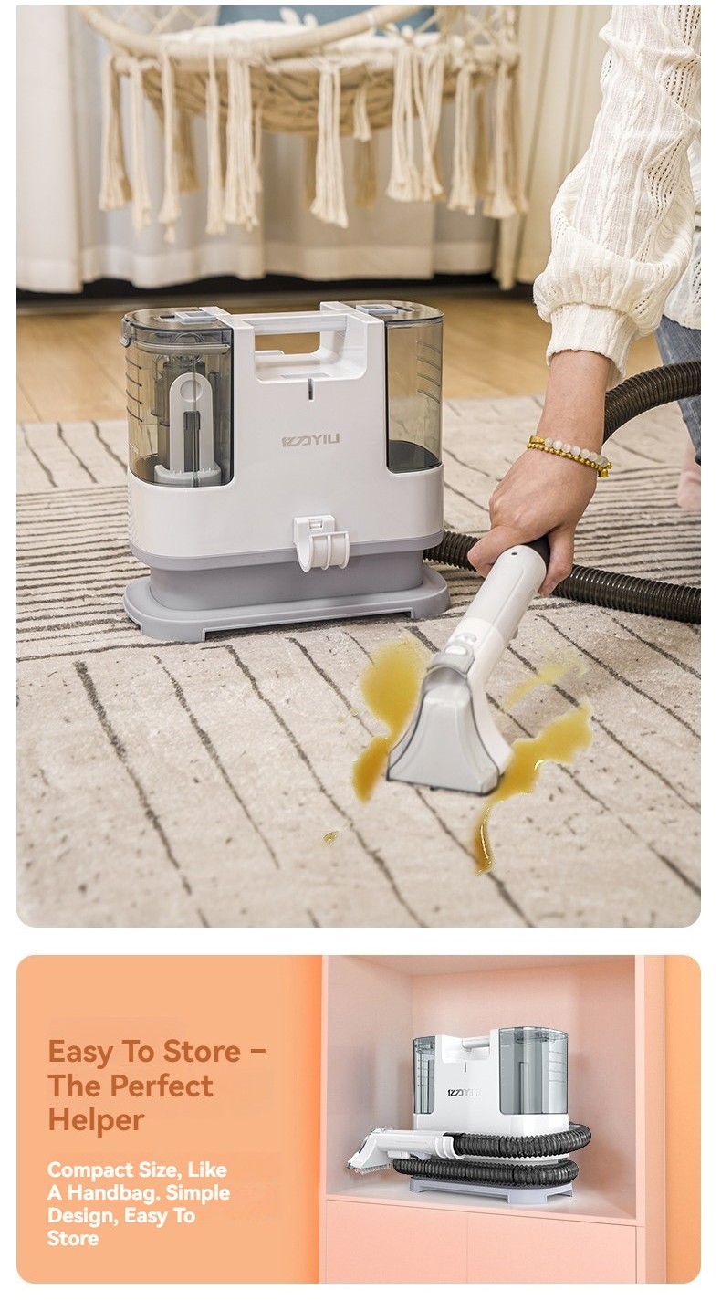 Fabric Spot Cleaner Machine | 9KPa Suction with Spray, Scrub, Vacuum ...