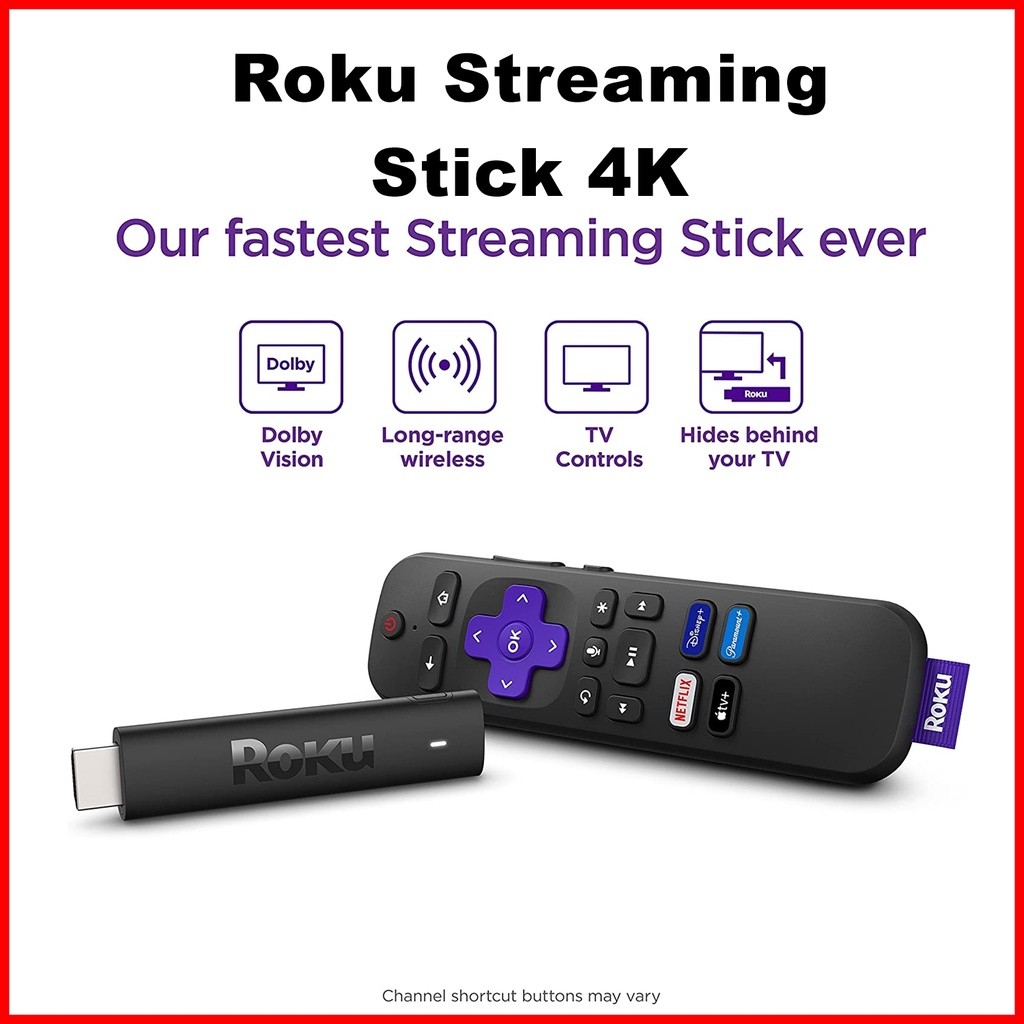 2025 Roku Streaming Stick 4K | Roku Express 4K+ | Roku Ultra Sokong Penyiaran Airplayy Phone ...