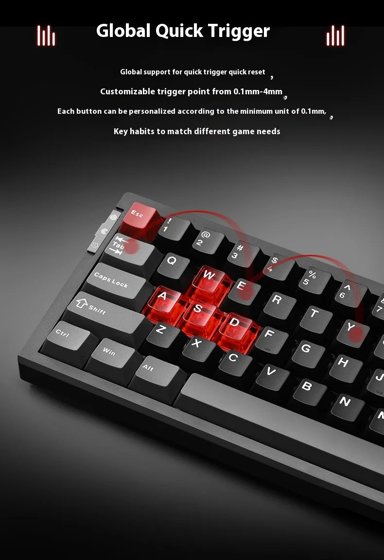 Yunzii Rt68 Magnetic Switch Keyboard Wired Keyboard 68 Keys Keyboard ...