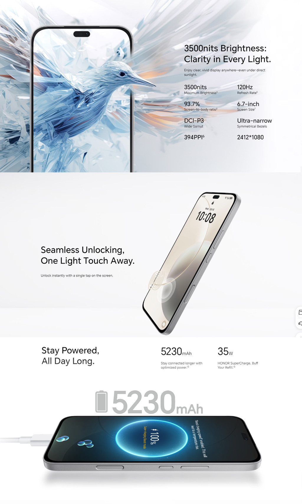 Honor 400 Lite 5G Smartphone | Mediatek Dimensity 7025 Ultra | 6.7" AMOLED Display | Dual Cam ...