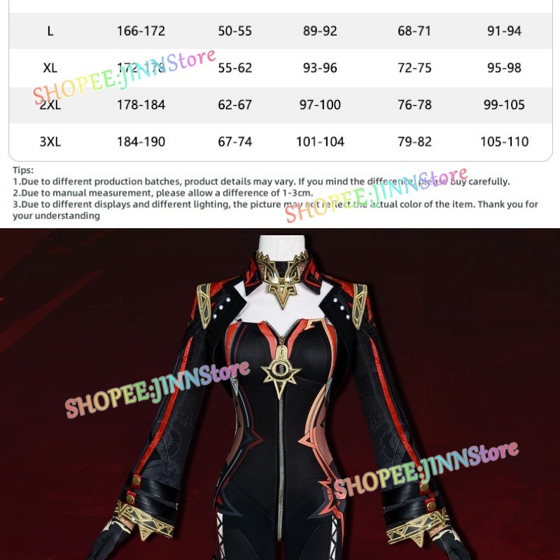 - JINN - GENSHIN IMPACT Mavuik Cosplay Costume Wig Anime Role Play ...