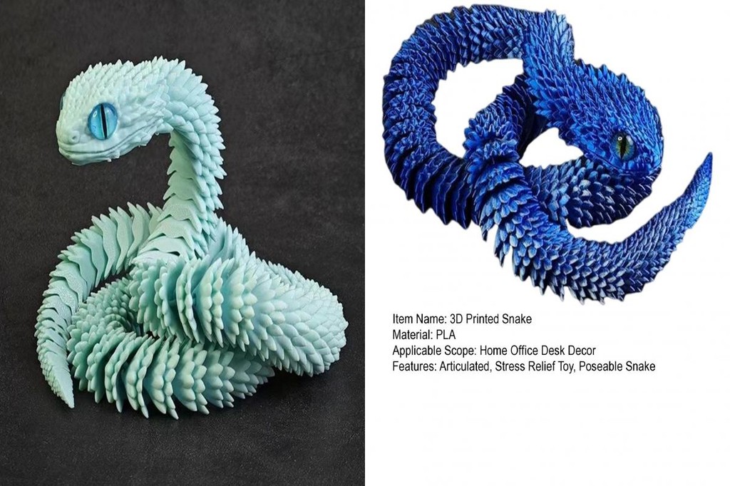 【Ready stock】 Collectible Snake Figurine Dynamic Pose Snake Collectible ...