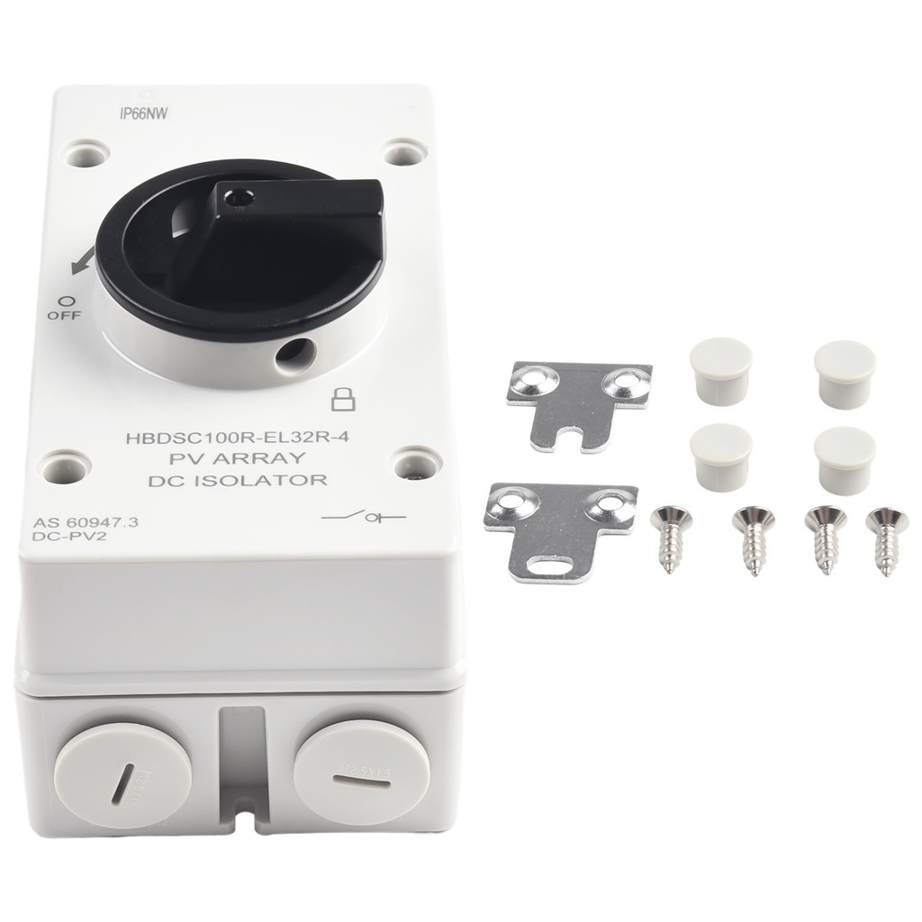 IN STOCK| 16A 2/4 POLE 1000VDC IP66 SOLAR/PV - DC ENCLOSED ROTARY ...
