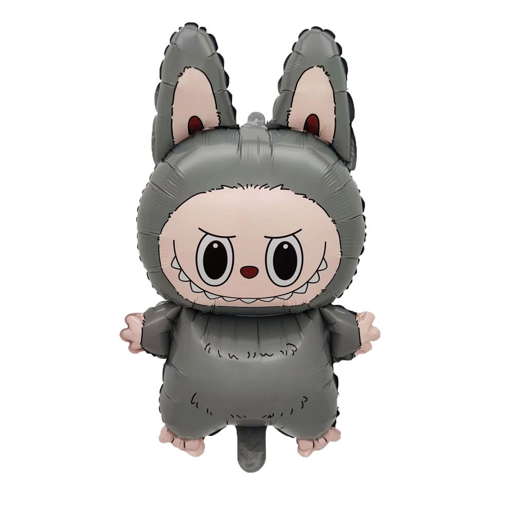 Lovely Labubu Cartoon Large Doll Balloon Labubu Birthday Party Room ...