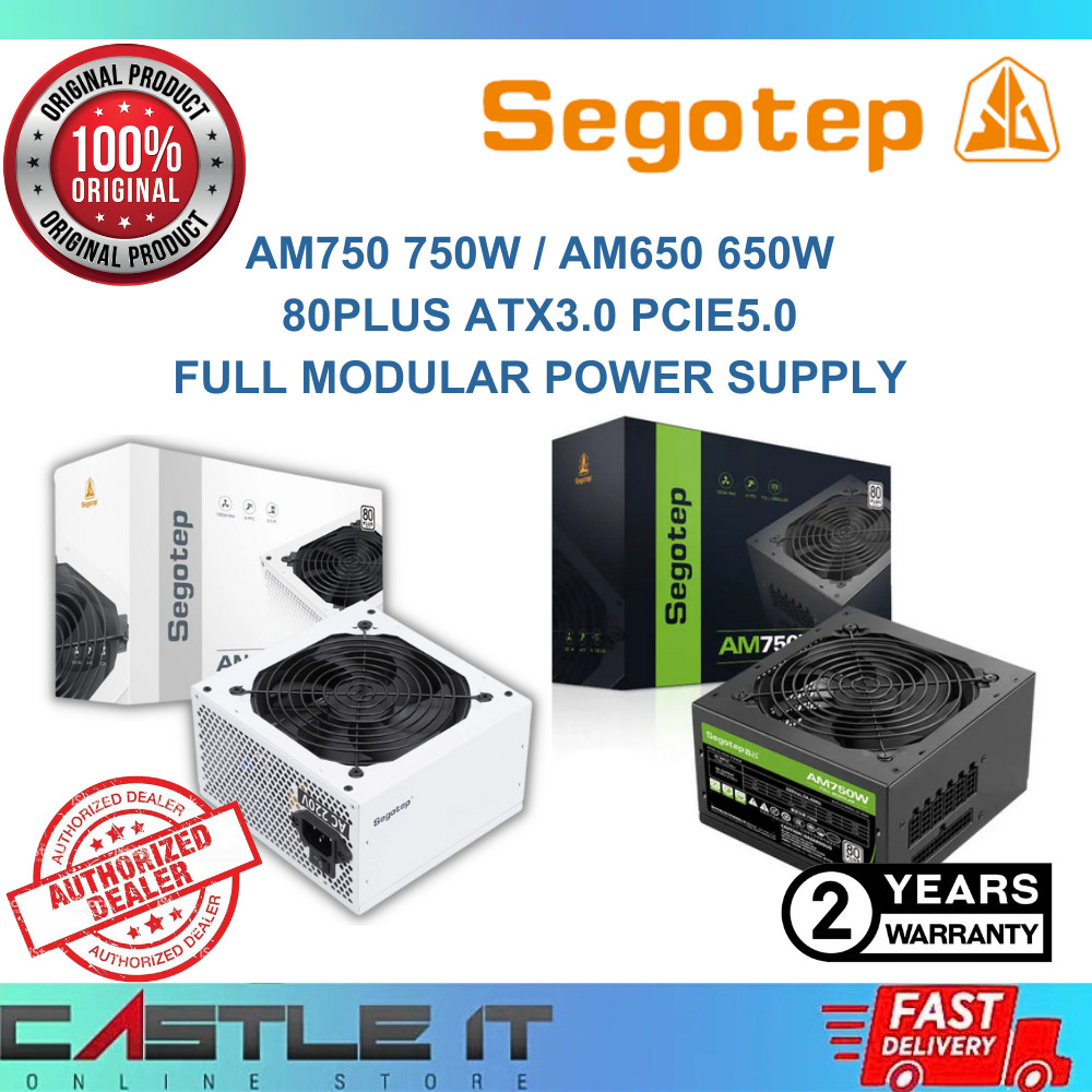 Segotep AM750 AM650 650W 750W Power Supply ATX3.0 PCIE5.0 80PLUS Power ...