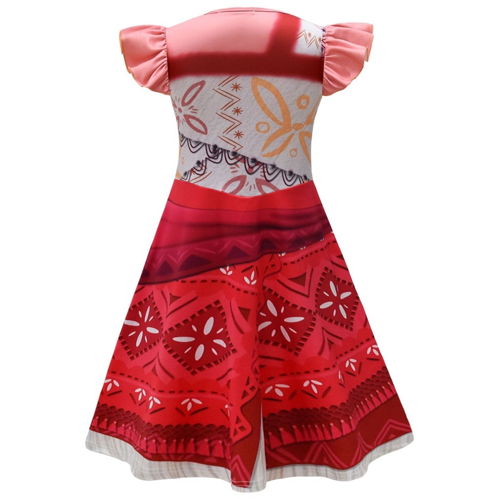 Summer Moana Cos Clothes Set for Kids Girl Traditional Princess Costume ...