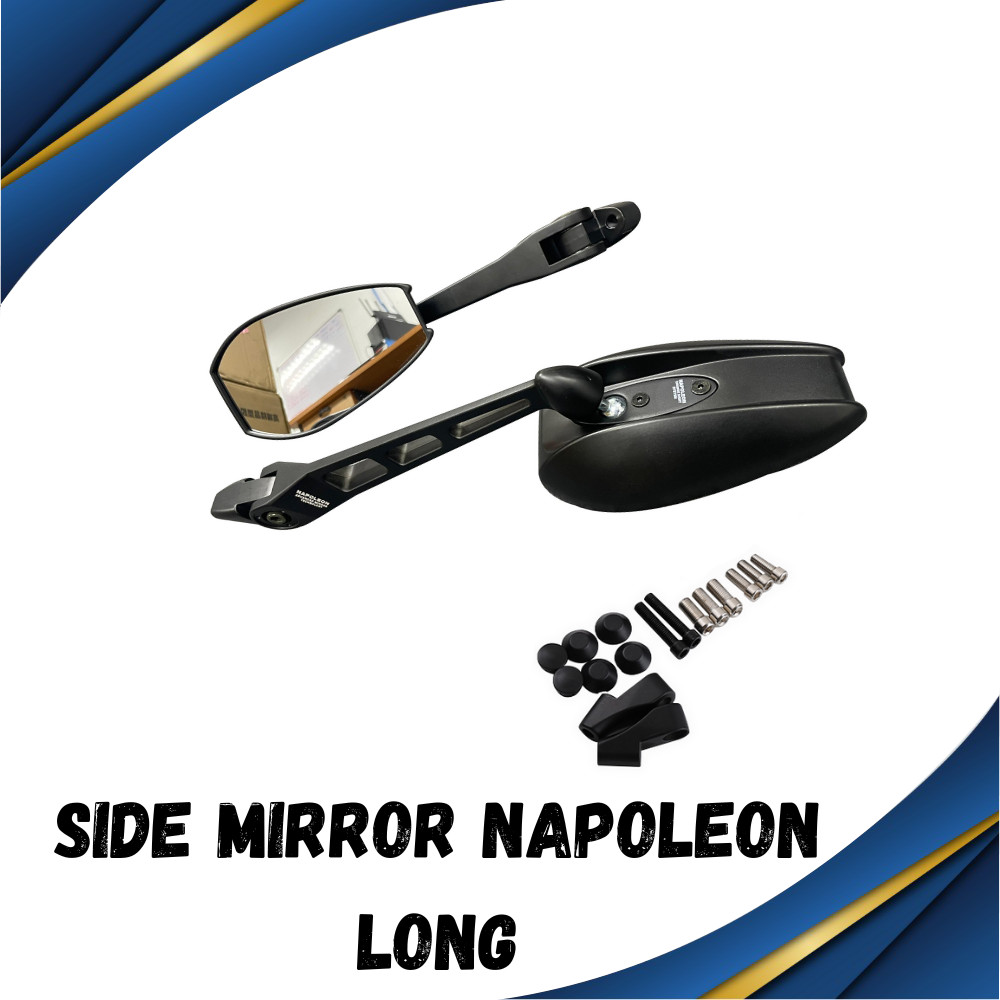 Universal Motorcycle Side Mirror Napoleon Long Fairing Bike Naked Bike ...