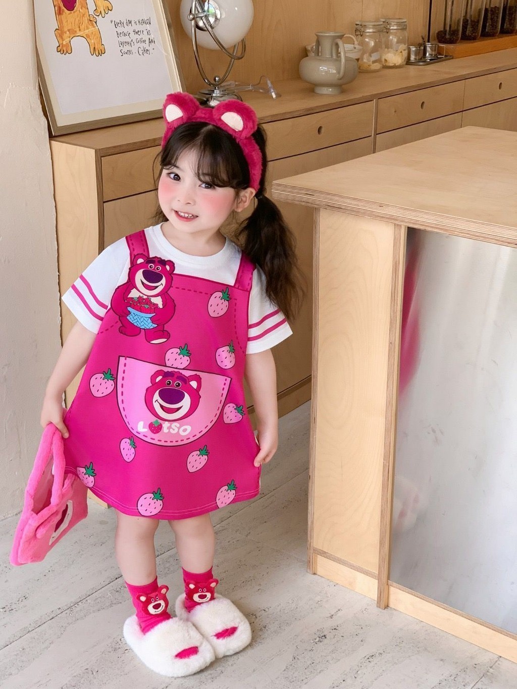 Sanrio Kuromi Dress for Kids Girl 1-8 Years Old Cute Cartoon Skirt Red ...