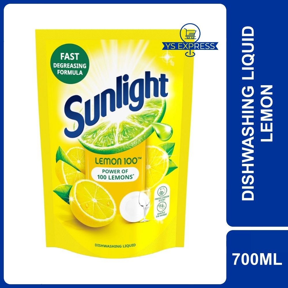 SUNLIGHT Dishwashing Liquid Lemon Refill Pack 700ML | Shopee Malaysia
