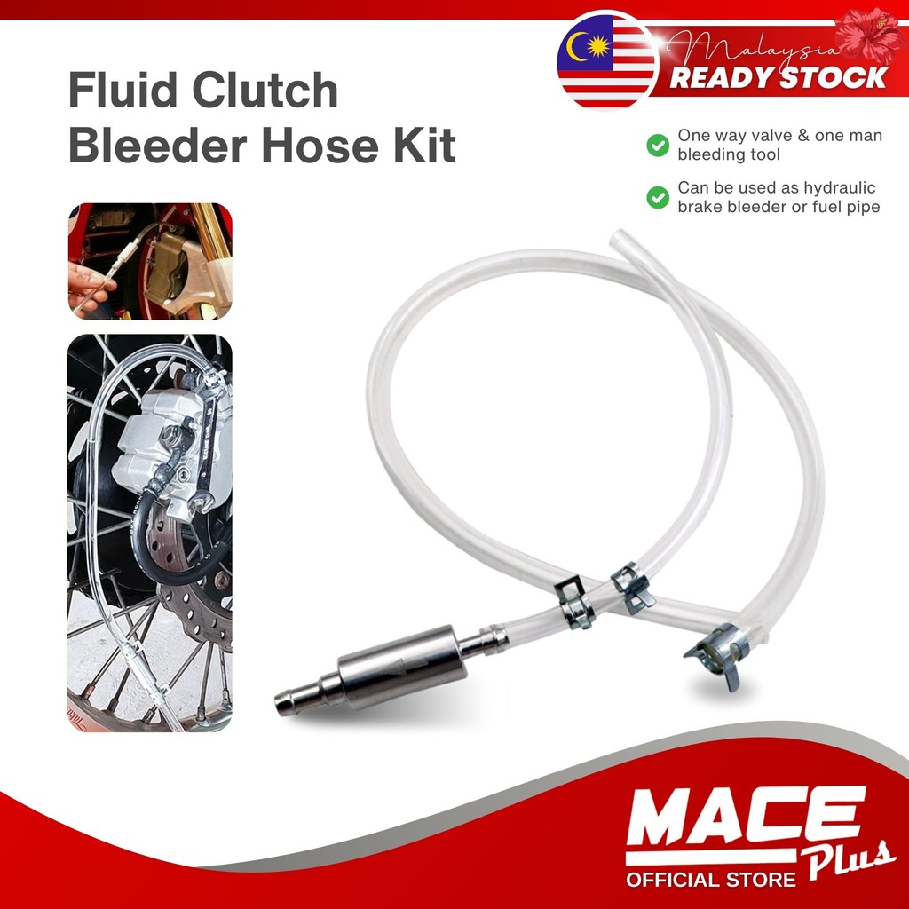 Universal Motorcycle Bleeding Brake One Way Valve Inlet Outlet Fluid ...