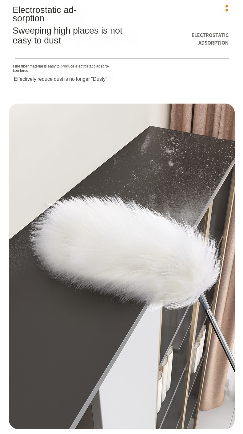 LODER ECOCO 210CM Static Dusting Wand - Extendable and Washable for ...