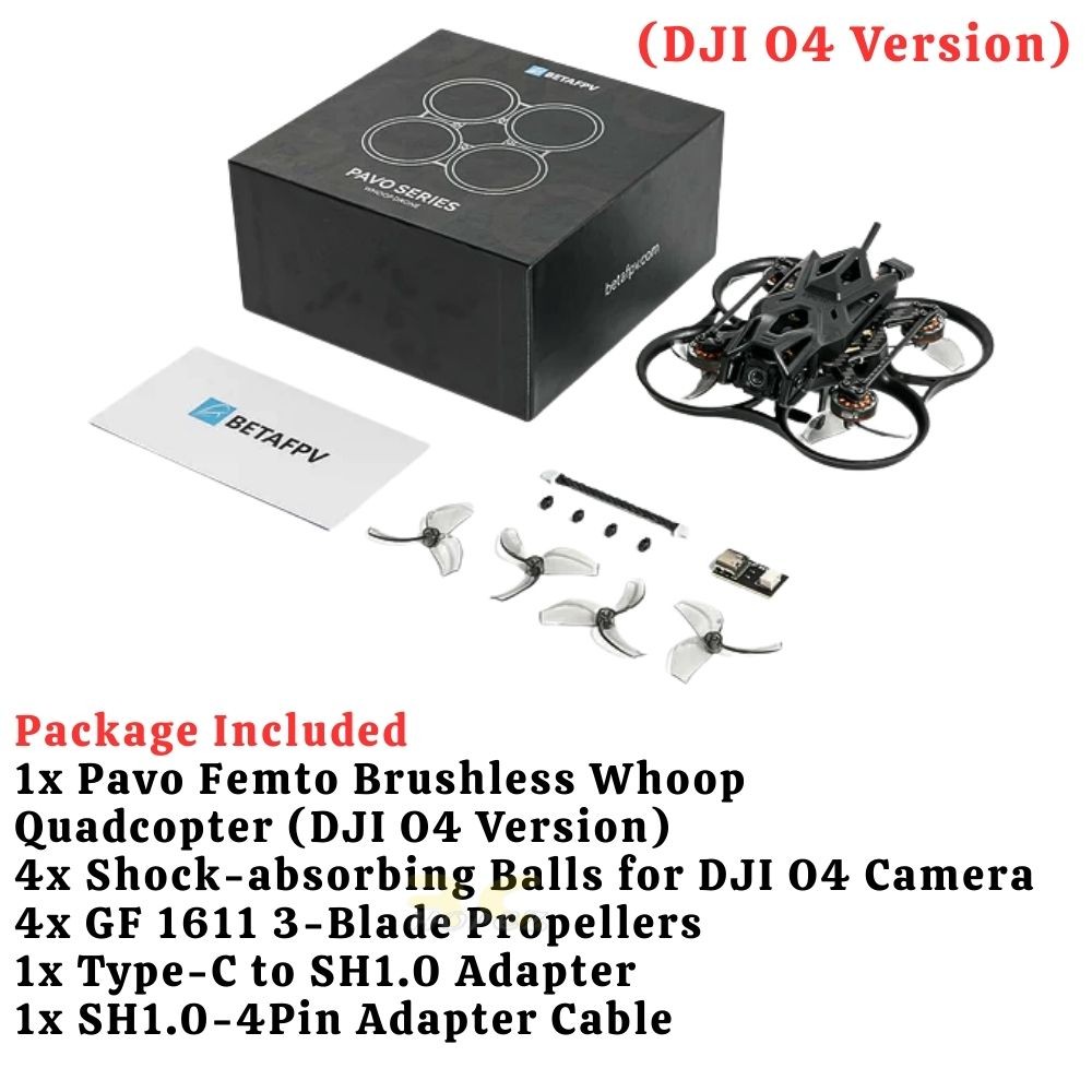 BetaFPV Pavo Femto DJI O4 2S Brushless Whoop ELRS 2.4G FPV Drone BT ...