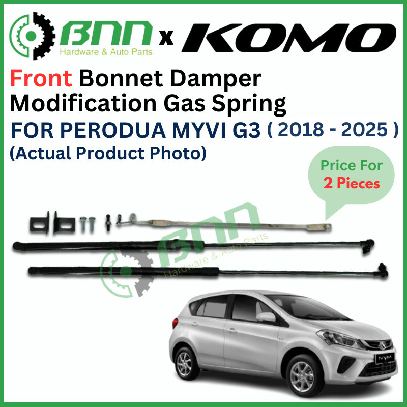 [BNN] KOMO Perodua Myvi 2018-2025 G3 MG3 Front Bonnet Strut Lifter Gas ...