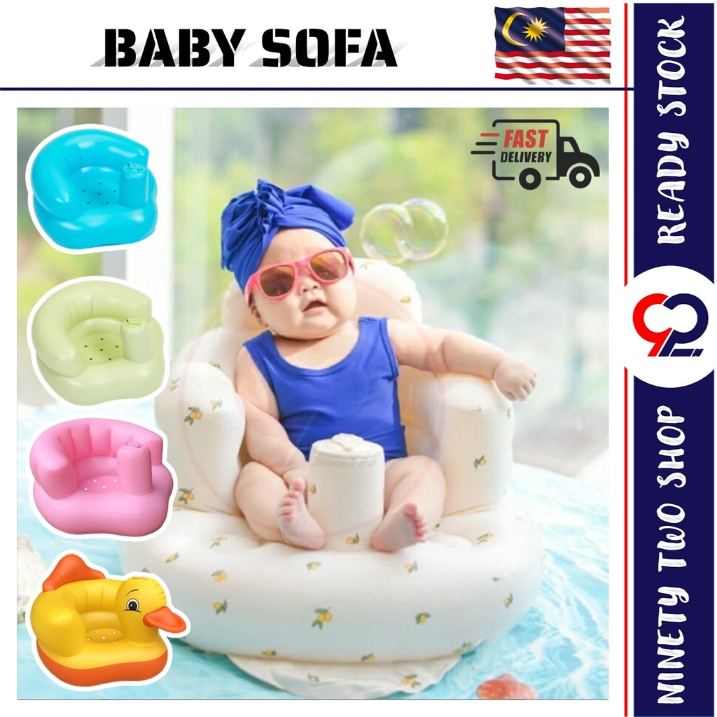 Baby Inflatable Chair with Plate Soft Chair Seat PVC Duck Music Chair ...